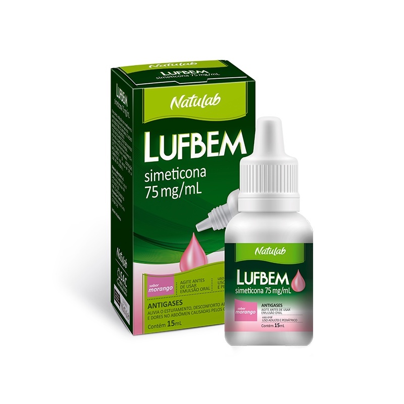 Simeticona Antigases Lufbem gotas 15ml Morango ( similar do Luftal ...