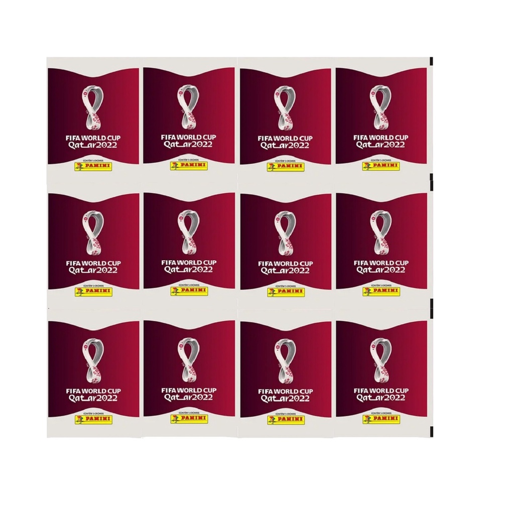 Kit 25 Figurinhas da Copa 2022 Qatar são 5 envelopes oficial Panini ...