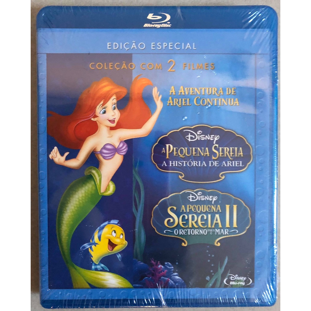 BLU RAY A PEQUENA SEREIA 2 E 3 (NOVO LACRADO) | Shopee Brasil