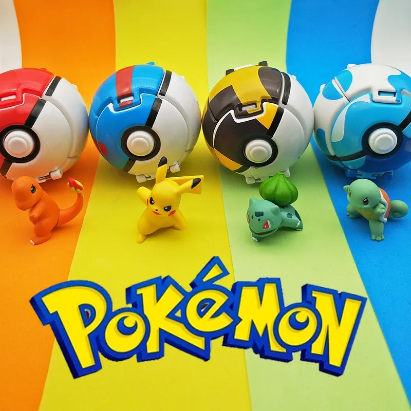 Brinquedo Pokemon Articulado Entra Dentro da Pokebola Pikachu Diversos ...