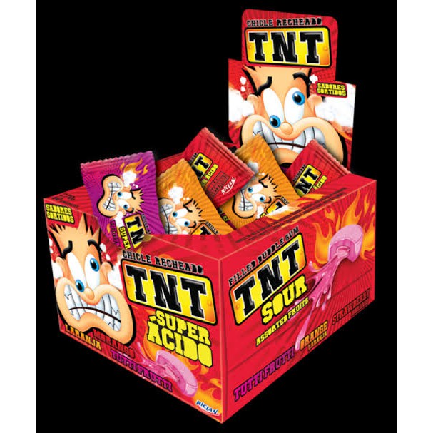 Chiclete TNT Super Ácido Caixa com 40 unidades 180g | Shopee Brasil