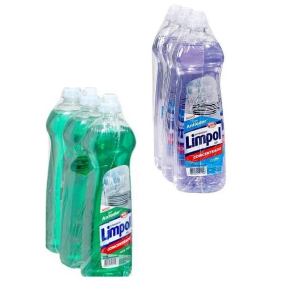 Detergente Gel Concentrado Limpol Pack com 3 Unidades 511g cada ...