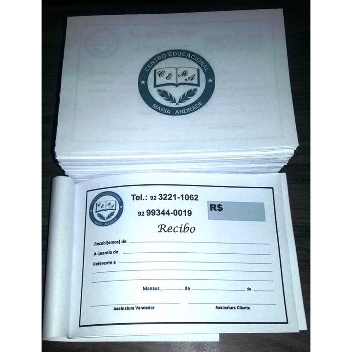 BLOCO DE RECIBO A6 10X14,8CM | Shopee Brasil