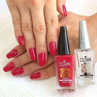 Esmalte Colorama Gel Top Coat Brilho Diamante 8ml | Shopee Brasil
