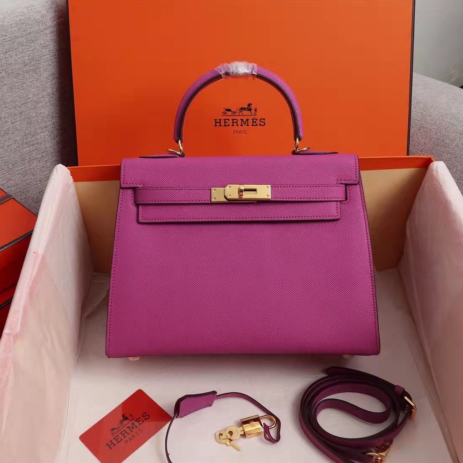 Original Bolsa Hermes Kelly De Couro Grande Mensageiro De Ombro ...