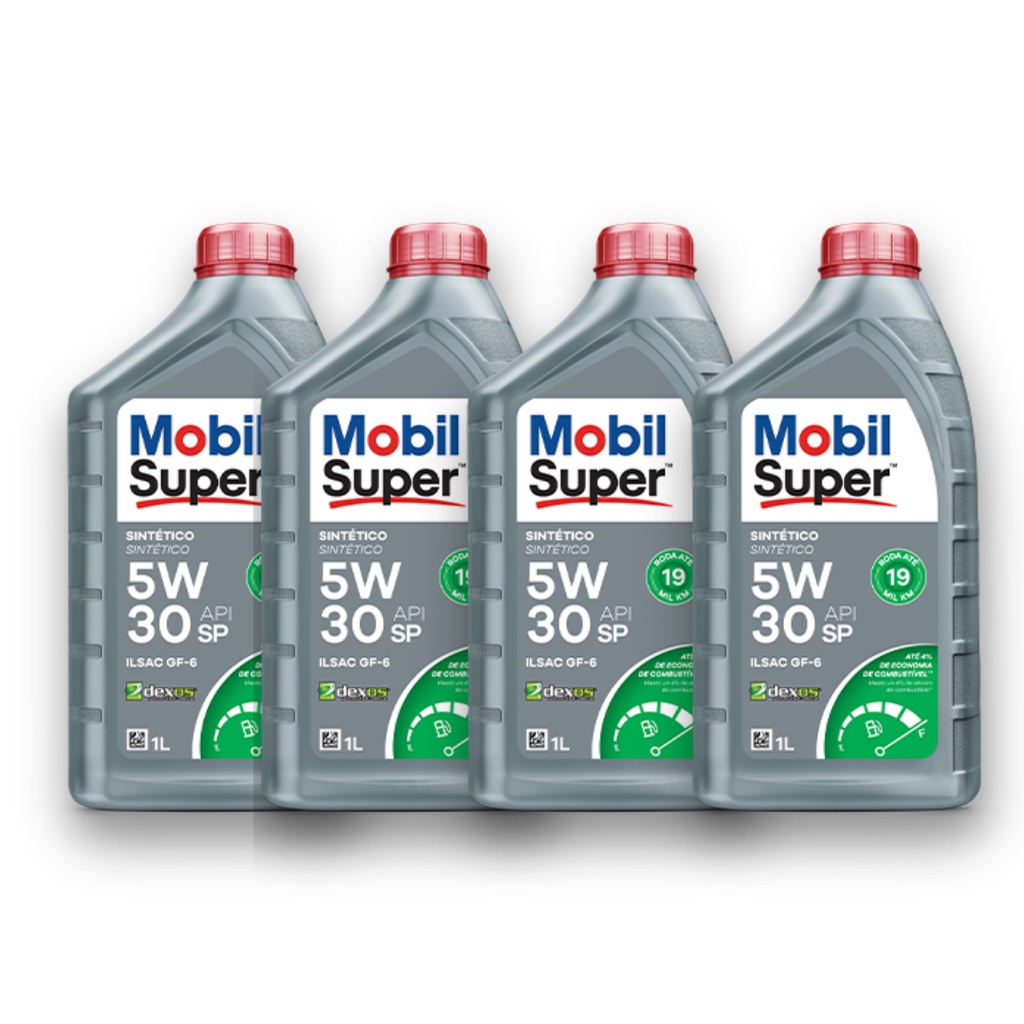 Kit Mobil Óleo lubrificante 5W30 Sintético API SP 4 litros - Desconto ...