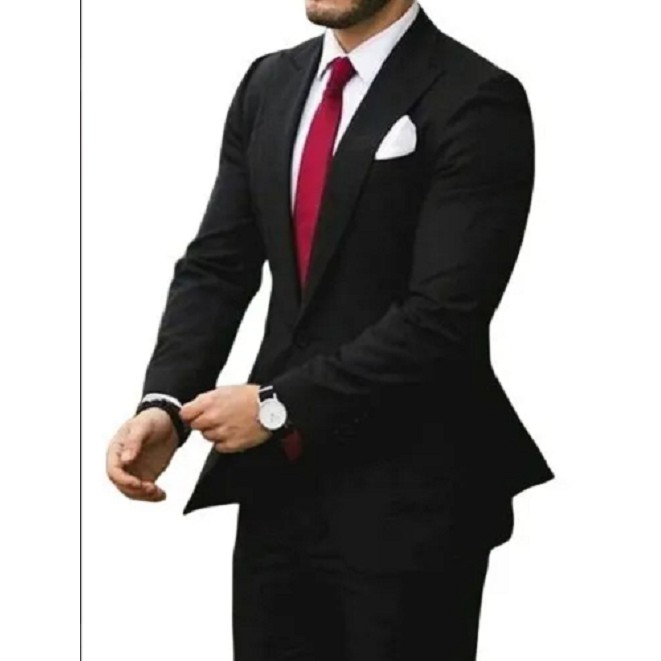 Terno masculino Slim Preto - Paletó + Calça + Colete - Corte Italiano ...
