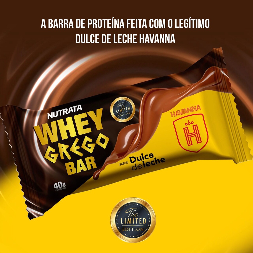 1x Barra De Proteína Whey Grego Bar Havanna 40g - Nutrata - Desconto no ...