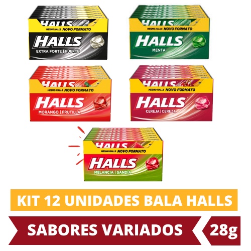 Bala Halls - Caixa 21unid Vários Sabores 28g | Shopee Brasil