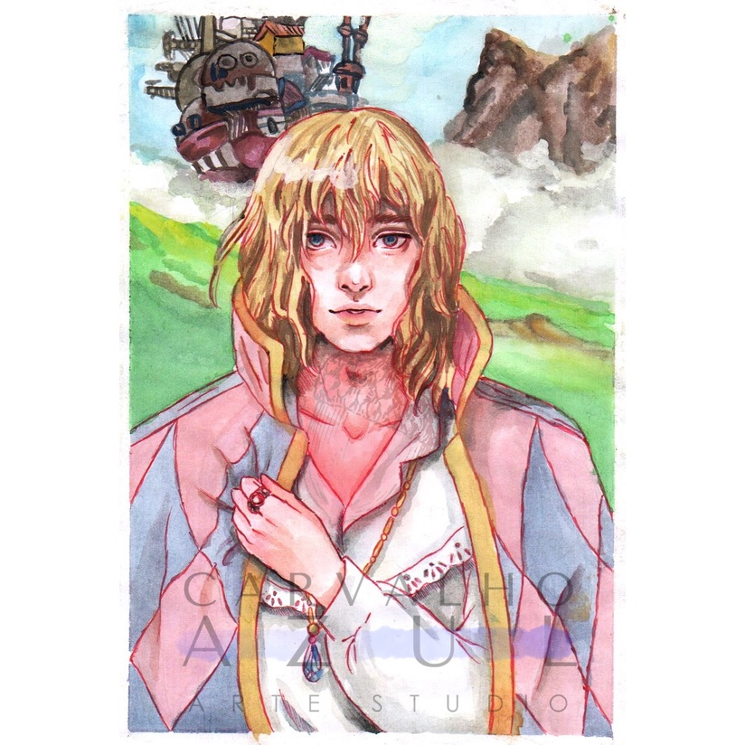 Print fanart Howl, O castelo animado, tamanho A4 | Shopee Brasil
