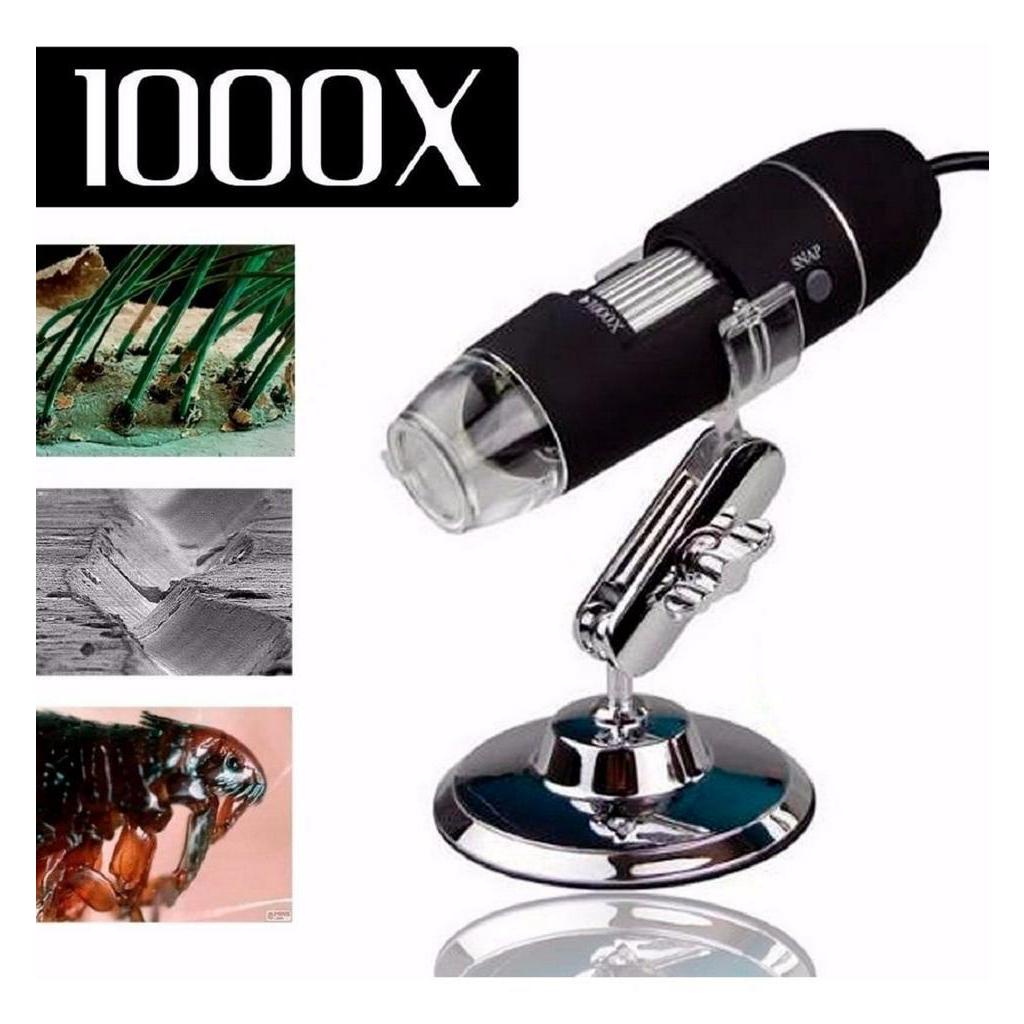 Microscópio Digital Zoom 1000x Lupa Usb Eletronicos Pc | Shopee Brasil