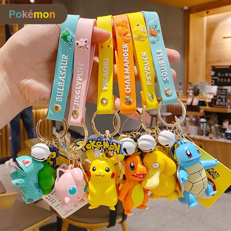Chaveiro Original Pokemon Pikachu/Squirtle/Charmander/Bombeaur | Shopee ...