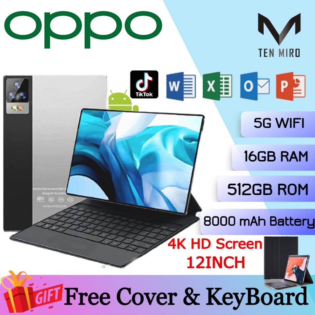 Tablet PC 12 Polegadas Android 11.0 [12GB RAM 512GB ROM] Dual SIM 5g ...