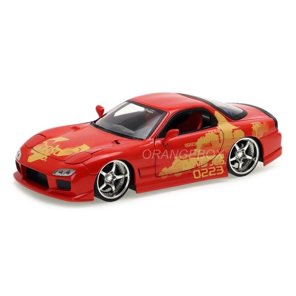 Orange JLS Mazda RX-7 Velozes e Furiosos Fast and Furious Jada Toys 1: ...