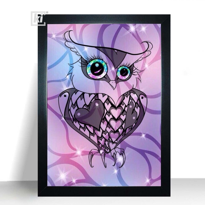 Quadro de Parede C/ moldura Coruja 44x32cm arte poster | Shopee Brasil