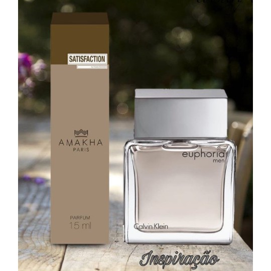 Perfume de Bolso Fragrância Euphoria Men Amakha Satisfaction Parfum ...