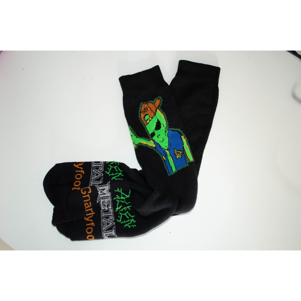 Meia Canelada Et Alien Metal Gnarly Foot - Streetwear | Shopee Brasil