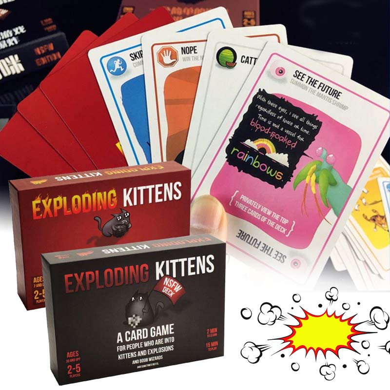 Exploding Kittens NSFW Imploding Streaking Kittens Expansion Pack Party ...