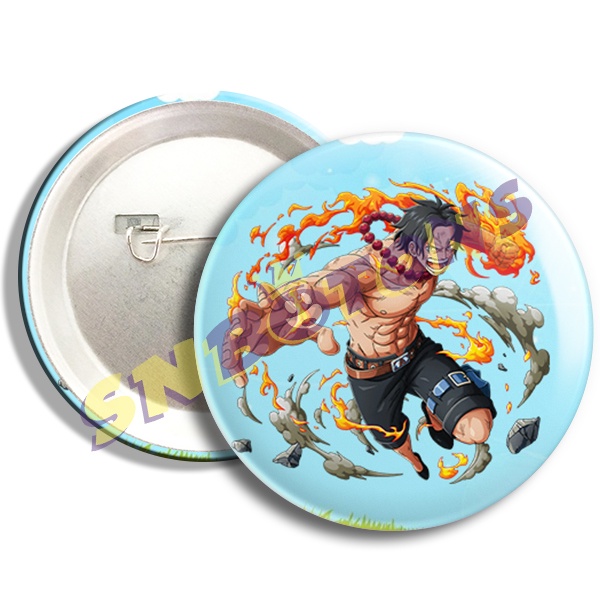 Botons - Botton One Piece - ( Bottons de Anime - Portgas D Ace ) - Pin ...