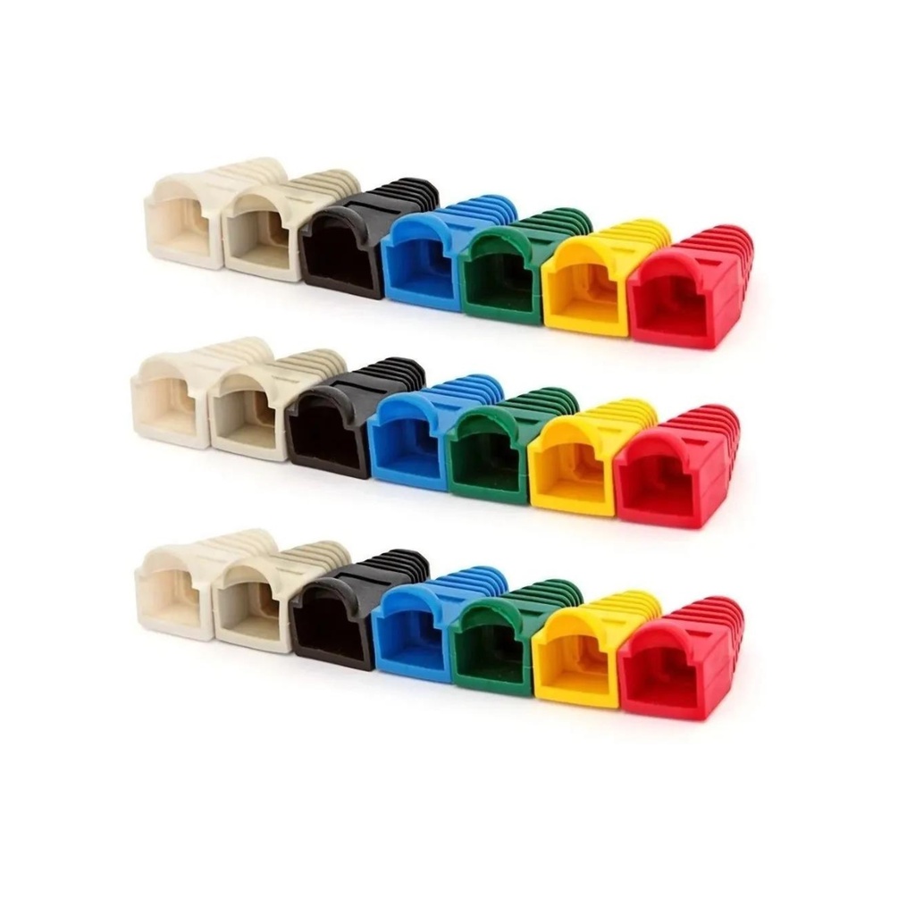 Kit 100 Capa De Silicone Para Conector Rj45 | Shopee Brasil