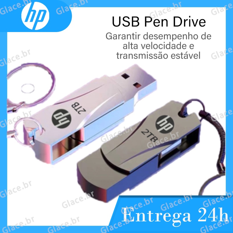HP 2TB USB 2.0 de metal pen drive | Shopee Brasil