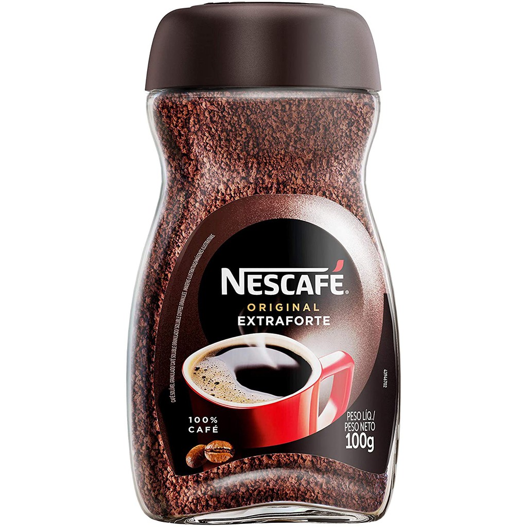 Café Solúvel Granulado Extraforte Original Nescafé Vidro 100g ...