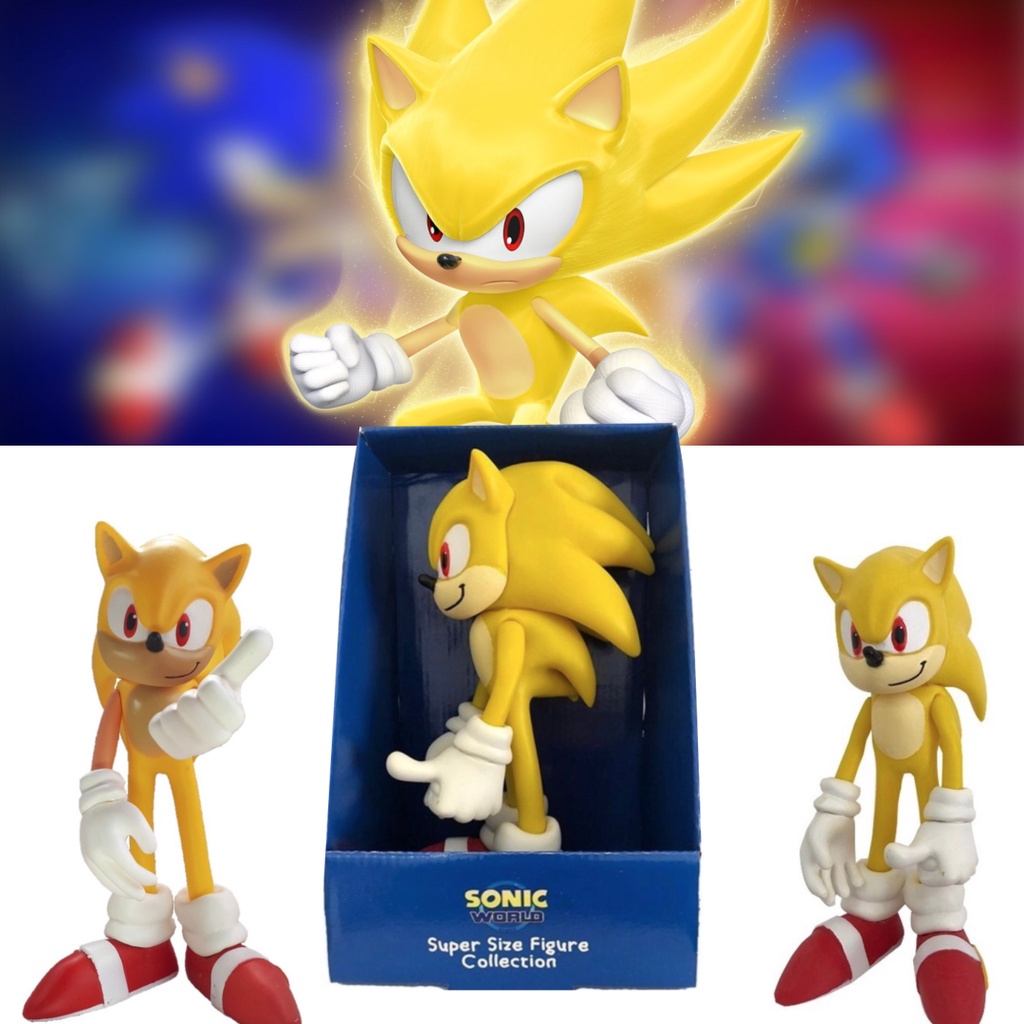 Boneco Sonic Amarelo 28cm Personagem Exclusivo | Shopee Brasil