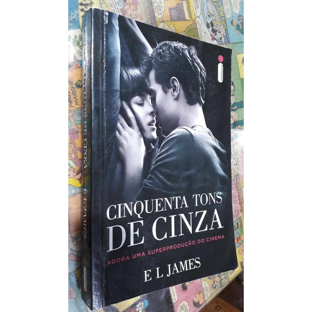 Livro: Cinquenta Tons de Cinza - Capa do Filme - E. L. James | Shopee Brasil
