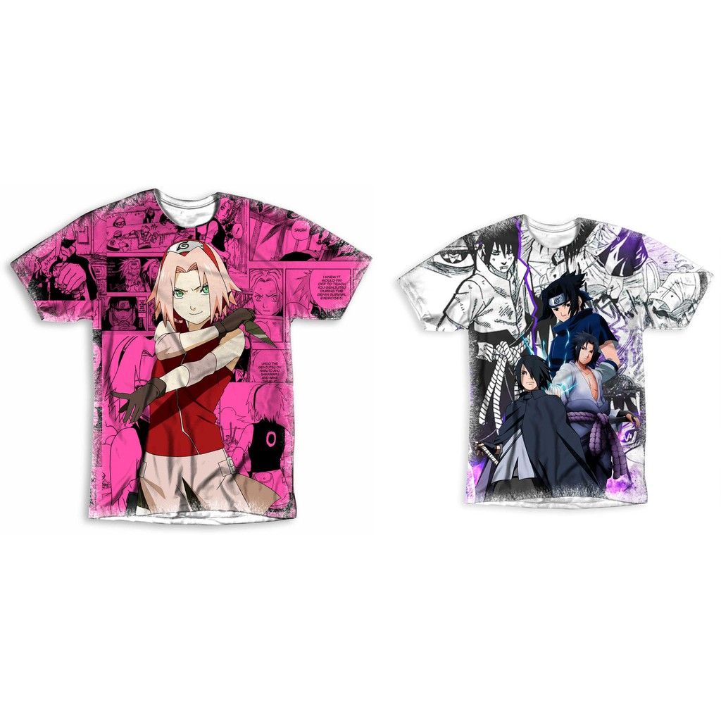 CAMISETA PERSONALIZADA SASUKE E SAKURA KIT NAMORADOS GEEK | Shopee Brasil