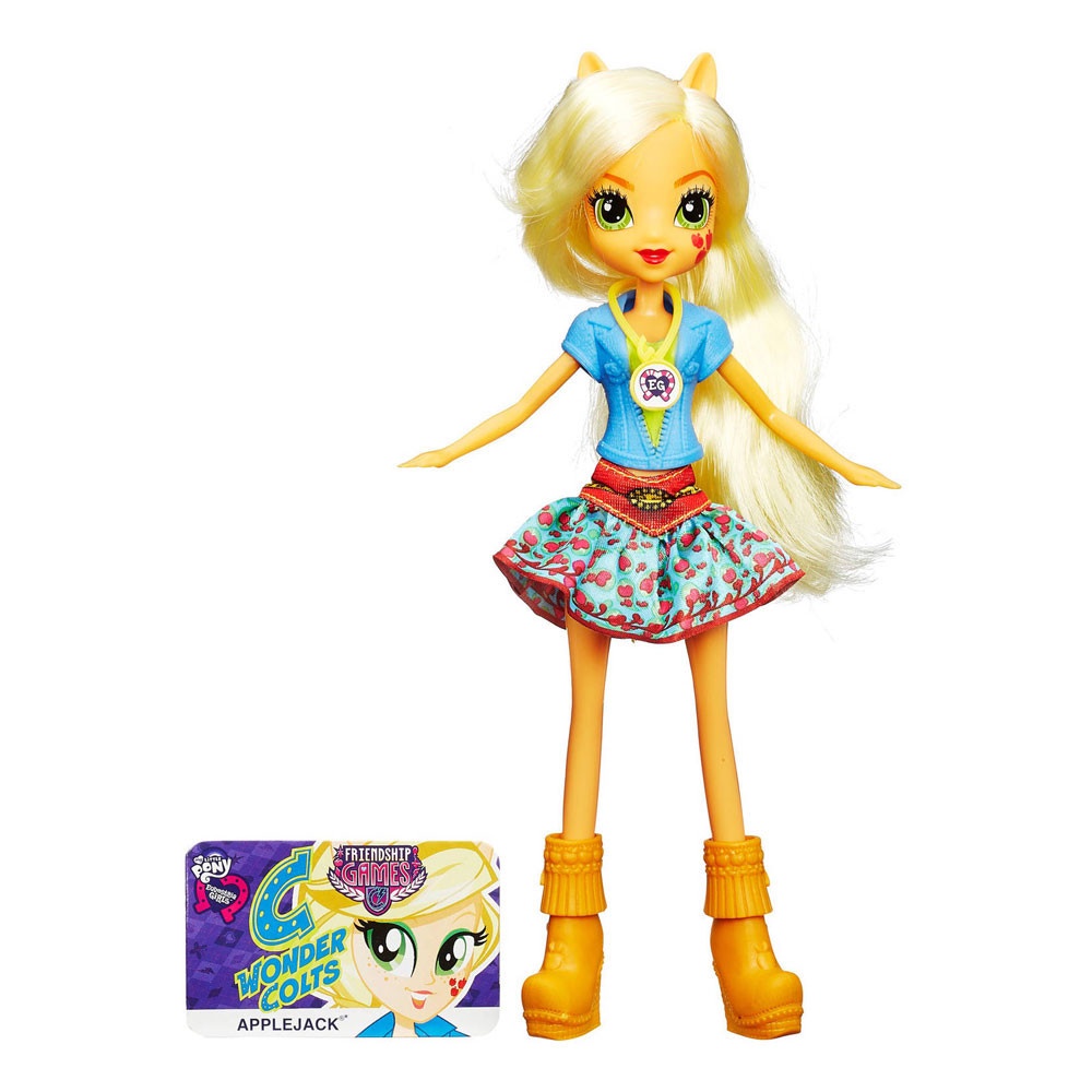 Hasbro My Little Pony B2018 Boneca Equestria Girls School Applejack | Shopee Brasil