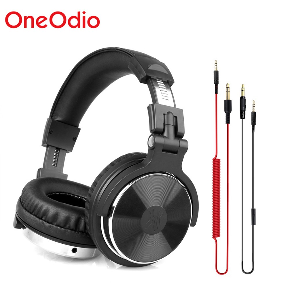 Oneodio Pro-10 Wired Professional Studio Pro DJ Headphones With Microphone Over Ear HiFi Monitor ...