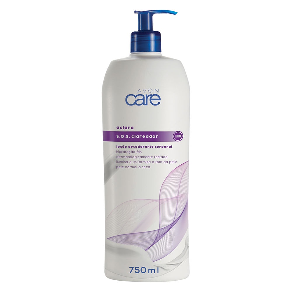 Hidratante Loção Corporal Avon Care Aclara 750ml Clareador - Desconto ...