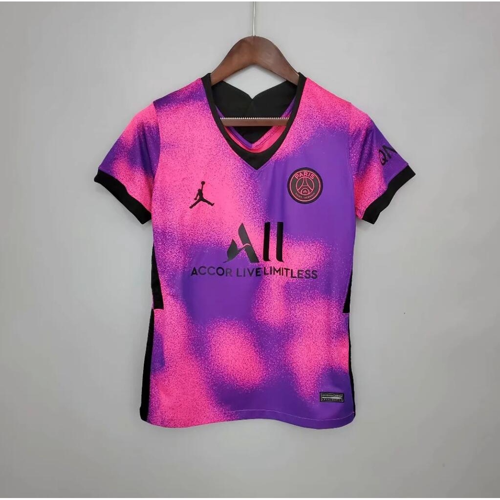 Camisa de Time Feminina: PSG Rosa e roxa Baby Look, Peça Já A Sua ...