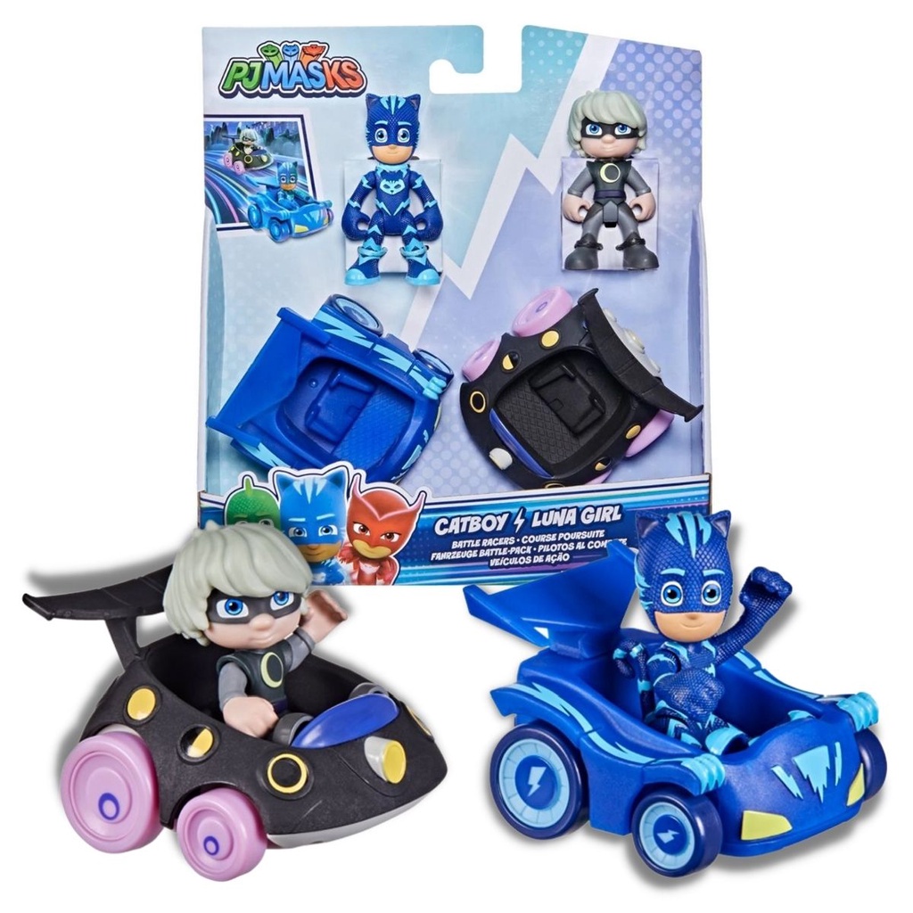 Pj Masks Bonecos Menino Gato e Garota Lunar e Carro - Hasbro | Shopee ...