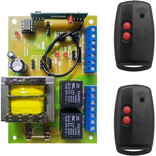 KIT - CENTRAL DE COMANDO GARS + 02 CONTROLES CODE LEARNING 5001 ...