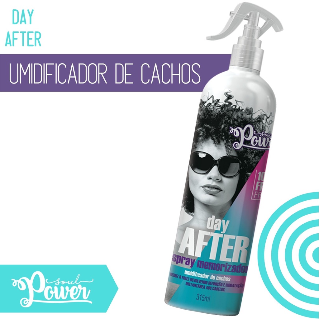 Spray Umidificador Day After Memorizador de Cachos Hidratante Para ...
