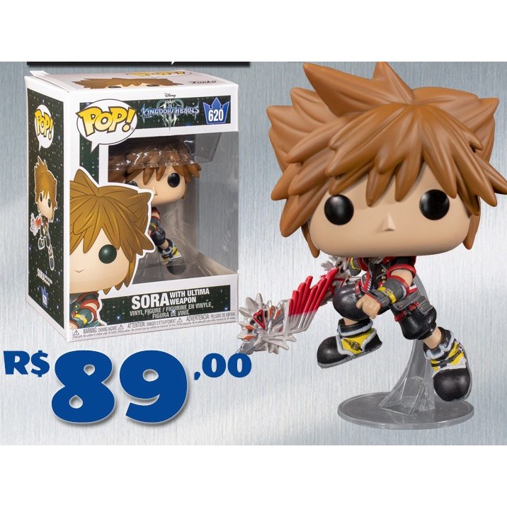 Funko Pop! Kingdom Hearts - Sora with ultima Weapon 620 | Shopee Brasil