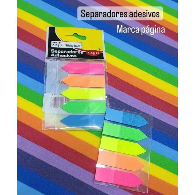 Post it kit com várias cores e vários tamanhos | Shopee Brasil