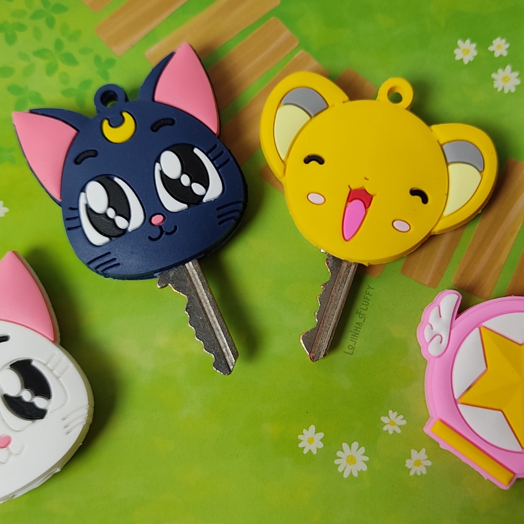 Capinha Para Chave Sailor Moon / Sakura Card Captors / Doraemon / My ...