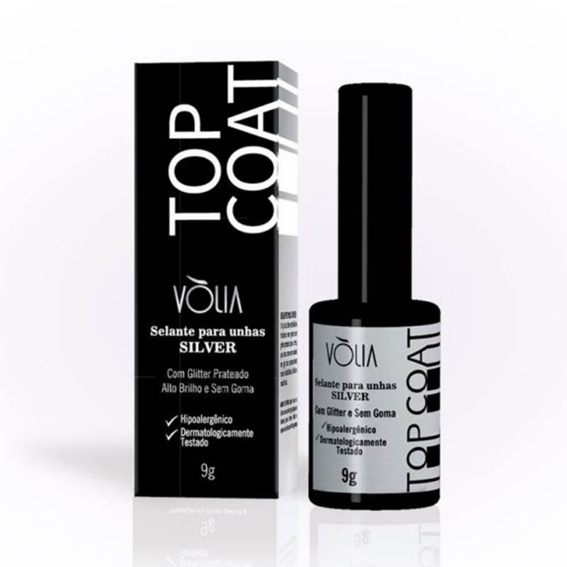 Top Coat Volia - Silver | Shopee Brasil