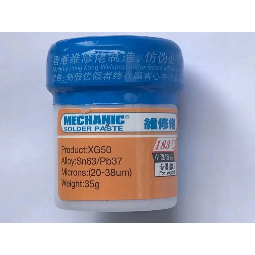 Solda Em Pasta Bga Smd Mechanic Xg-50 Retrabalho Reballing xG 50 35gr ...