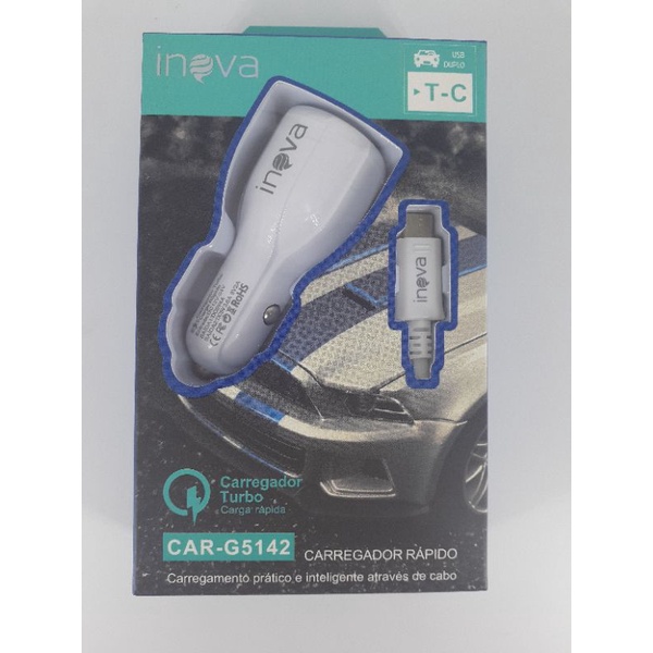 Carregador Veicular Turbo 3.6A | Shopee Brasil