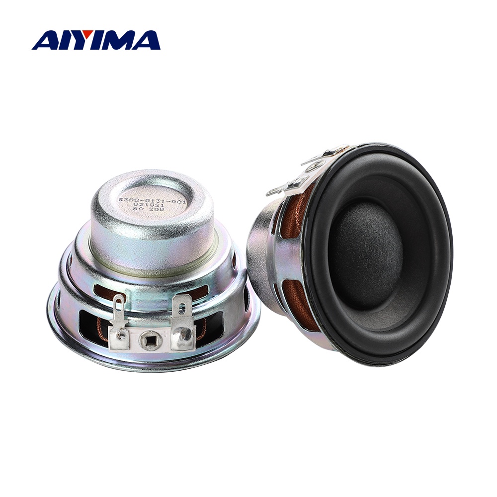 AIYIMA 2 Pcs 2.25 Polegada 8 Ohm 20 W Áudio Speaker Full Range Neodimio Cone De Papel Home ...