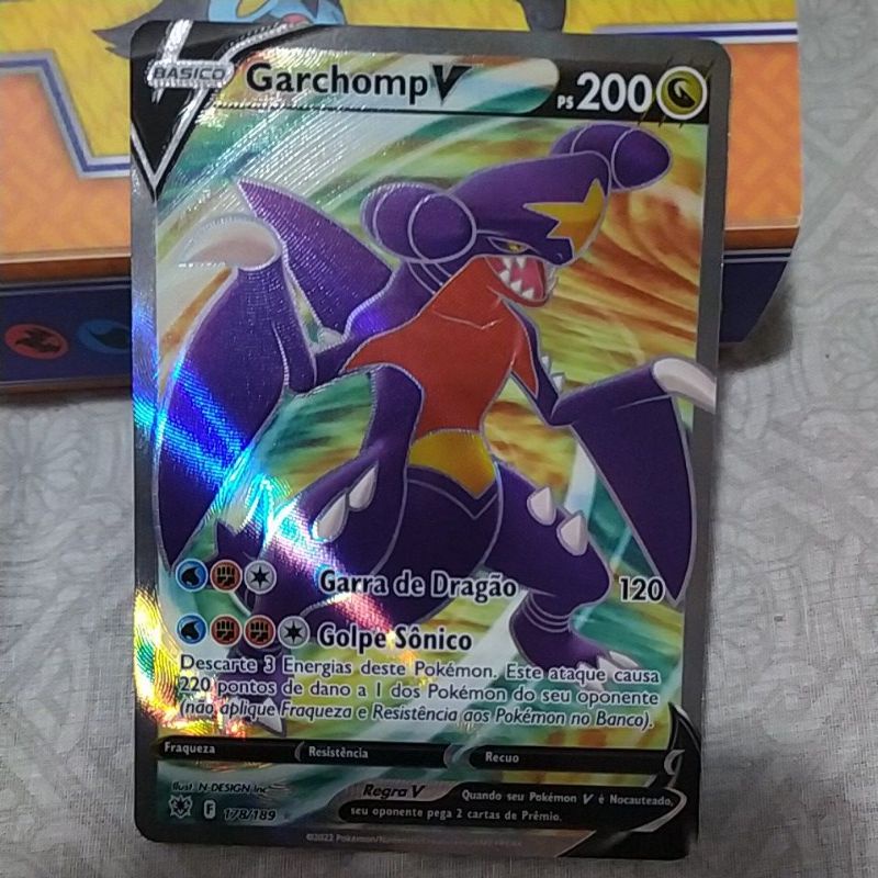 Carta Garchomp V - Pokemon TCG Copag Original | Shopee Brasil