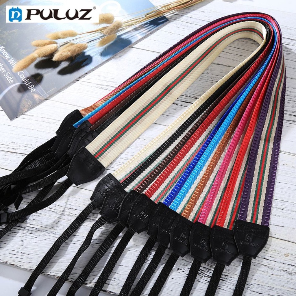 *JAY PULUZ Vintage Stripe Pattern DSLR Camera Neck Shoulder Camera ...