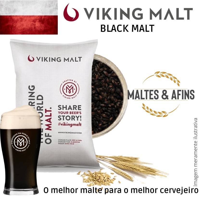Malte Viking Black - 250g | Shopee Brasil