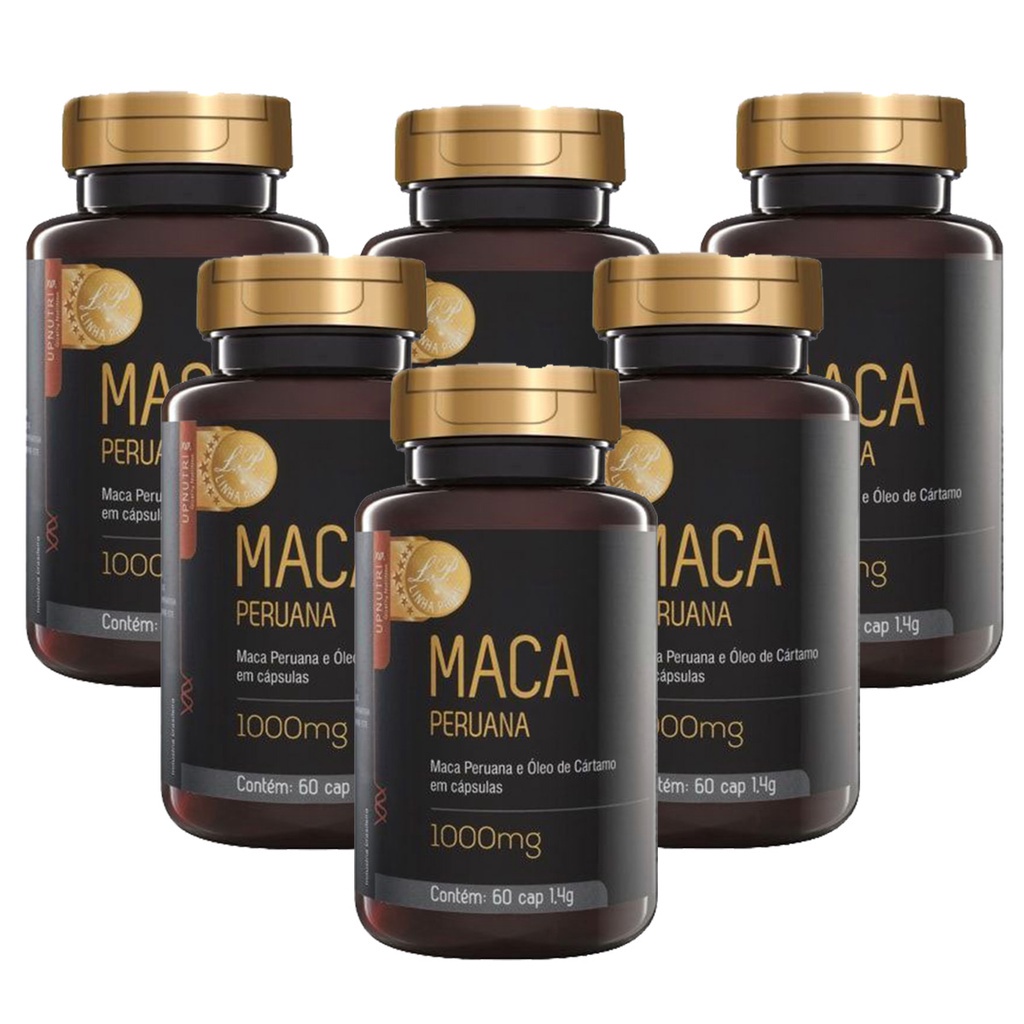 Maca Peruana Premium 1000mg 60 Cápsulas Upnutri Prime Kit x6 | Shopee ...