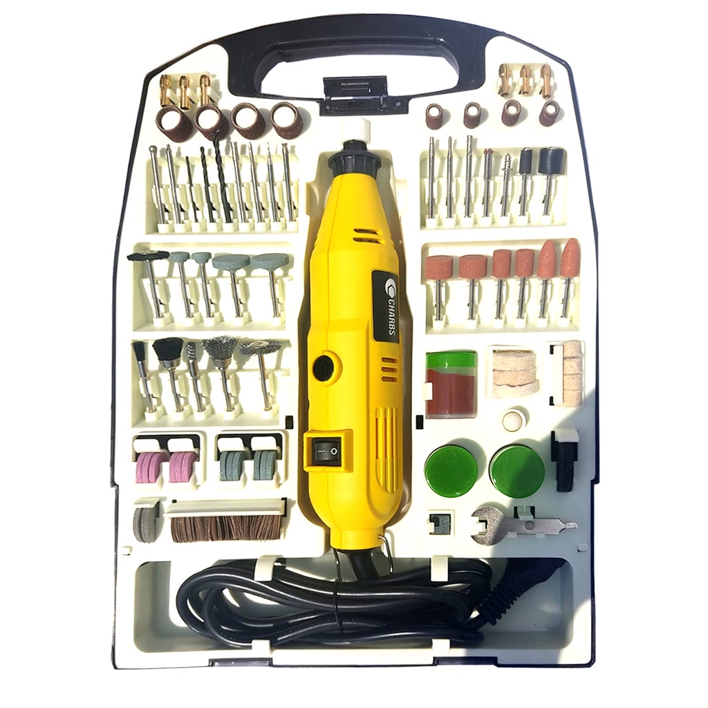 Mini Micro Retifica Profissional Tipo Dremel Maleta 234 Pcs - Faz a Boa!
