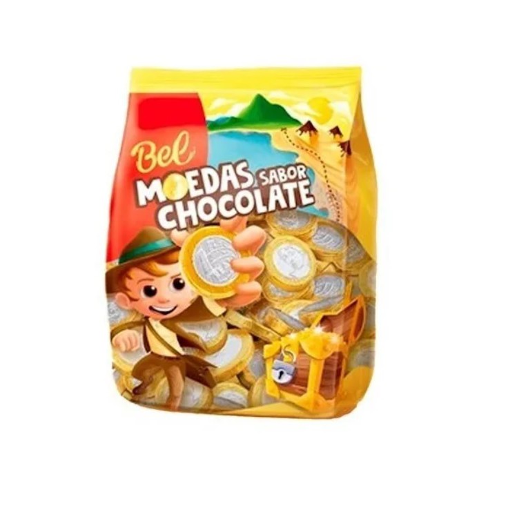 KIT c/ 2 pacotes Moedas de chocolate 500g cada | Shopee Brasil