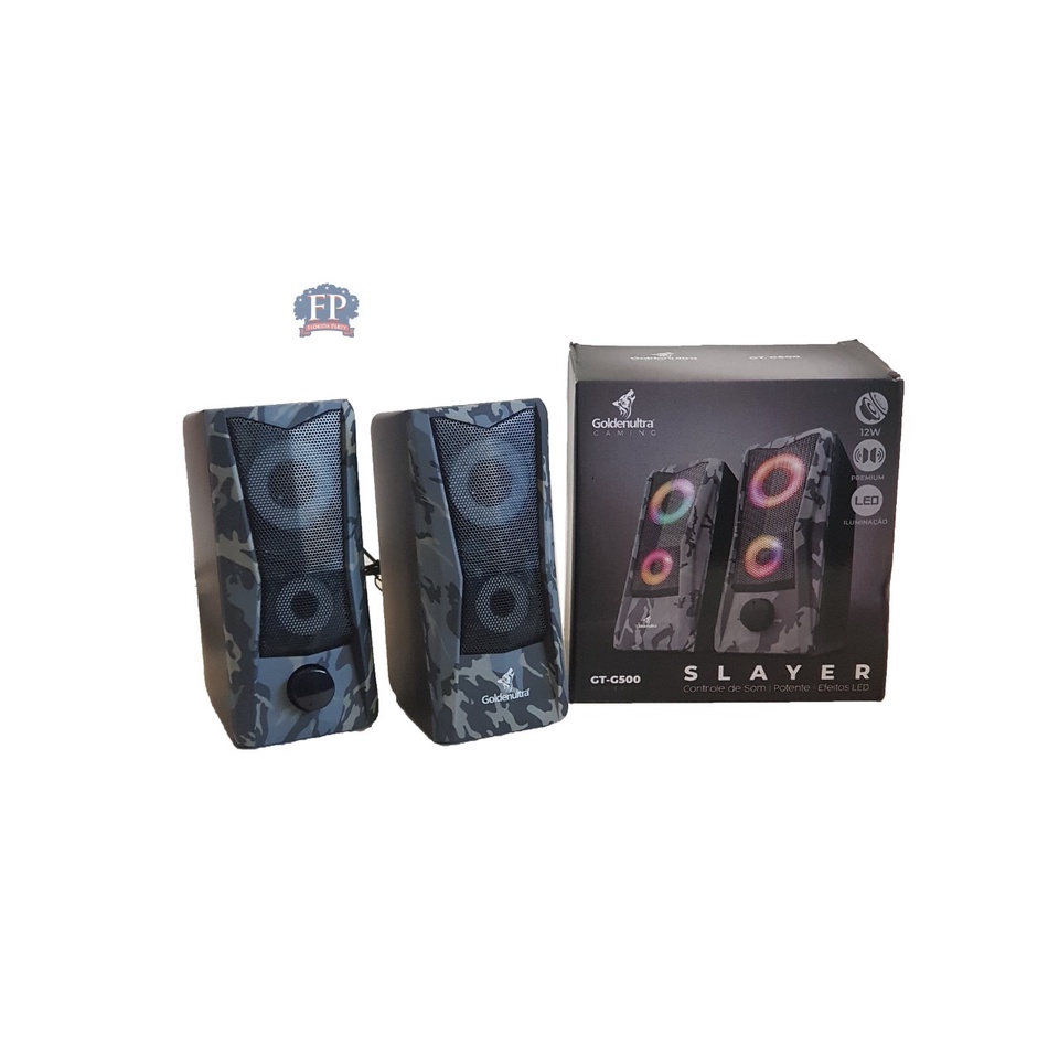Caixa de som PC Gamer Slayer GT-G500 LED | Shopee Brasil